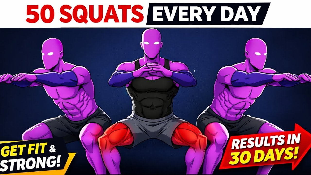 Doing 50 Squats Every Day for 30 Days… Here’s What REALLY Happens - YouTube