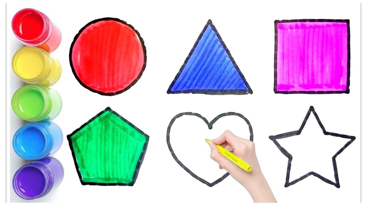 drawing for kids, drawing shapes name shapes drawing name, Kids Art ...