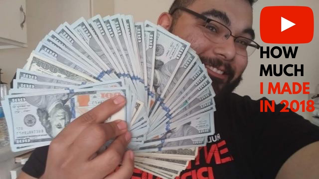 How much I made on youtube in 2018 - YouTube