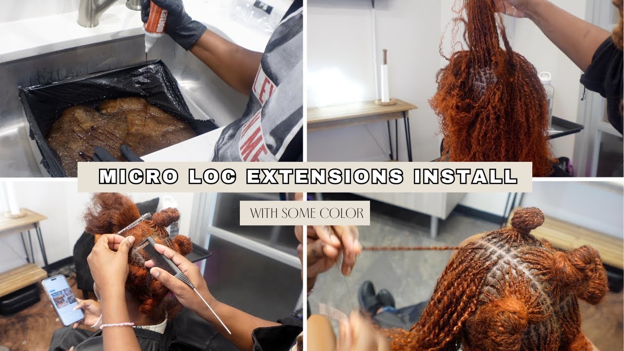 Micro Loc Twist Extensions Install | Micro Locs Tutorial | Human Hair ...