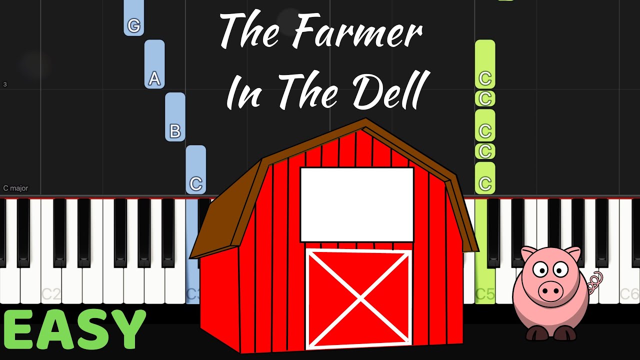 Learn How to Play The Farmer in The Dell on Piano - EASY Piano Tutorial ...