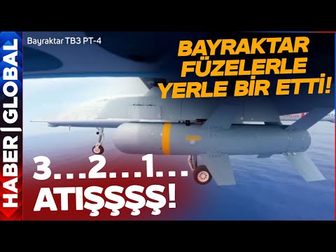 Bayraktar TB-3 Denizden Havalandı MAM - L Füzeleriyle Hedefi Yerle Bir Etti!