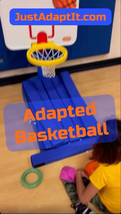 Adapted Basketball 🏀 #adaptedpe #physed #assistivetechnology - YouTube