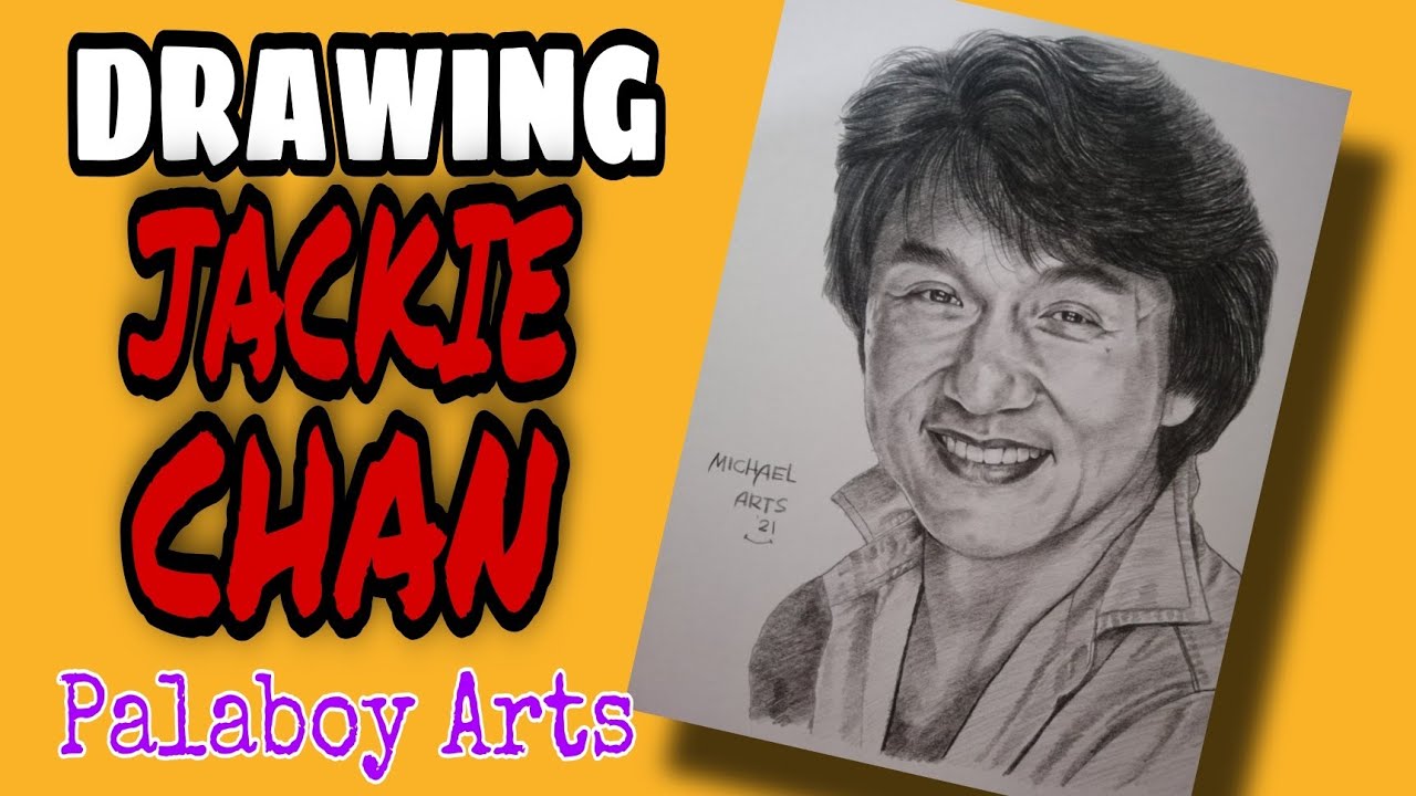 DRAWING JACKIE CHAN:PENCIL DRAWING | PALABOY ARTS - YouTube
