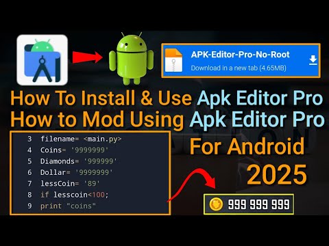 How To Install And Use Apk Editor Pro|| Mod Using Apk Editor Pro || Any Android 2025