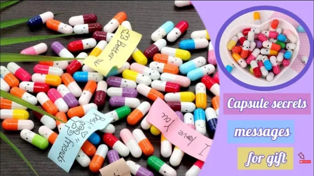 DIY capsule pills / capsule secret message for gift /handmade gift/gift ...