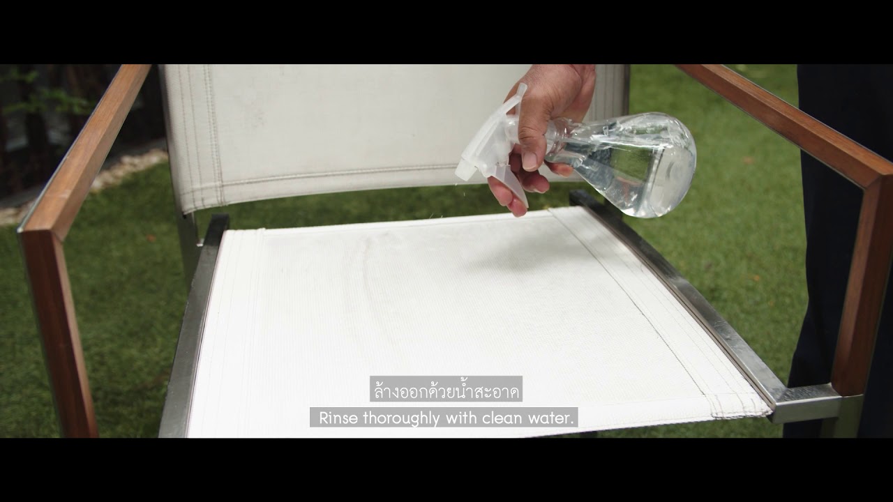 Textilene Fabric Care Cleaning and Maintenance - YouTube