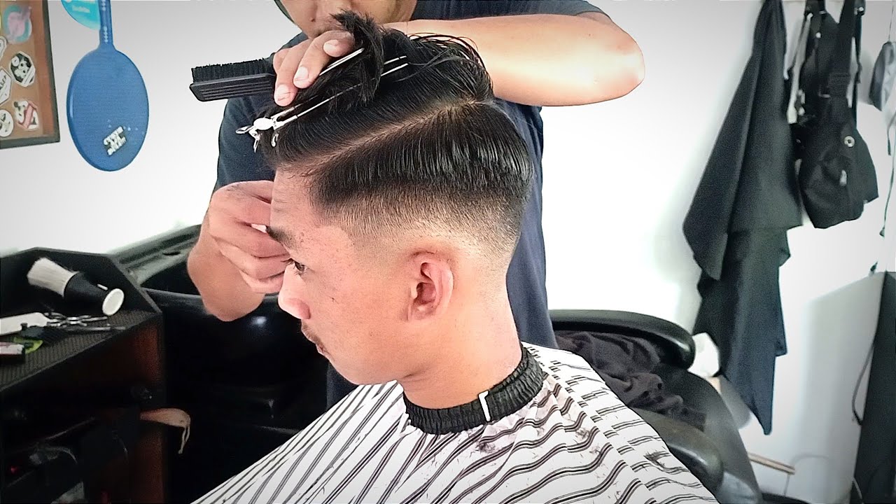 Teknik Potong rambut Mudah untuk Pemula || Tutorial Cukur Model Fade ...