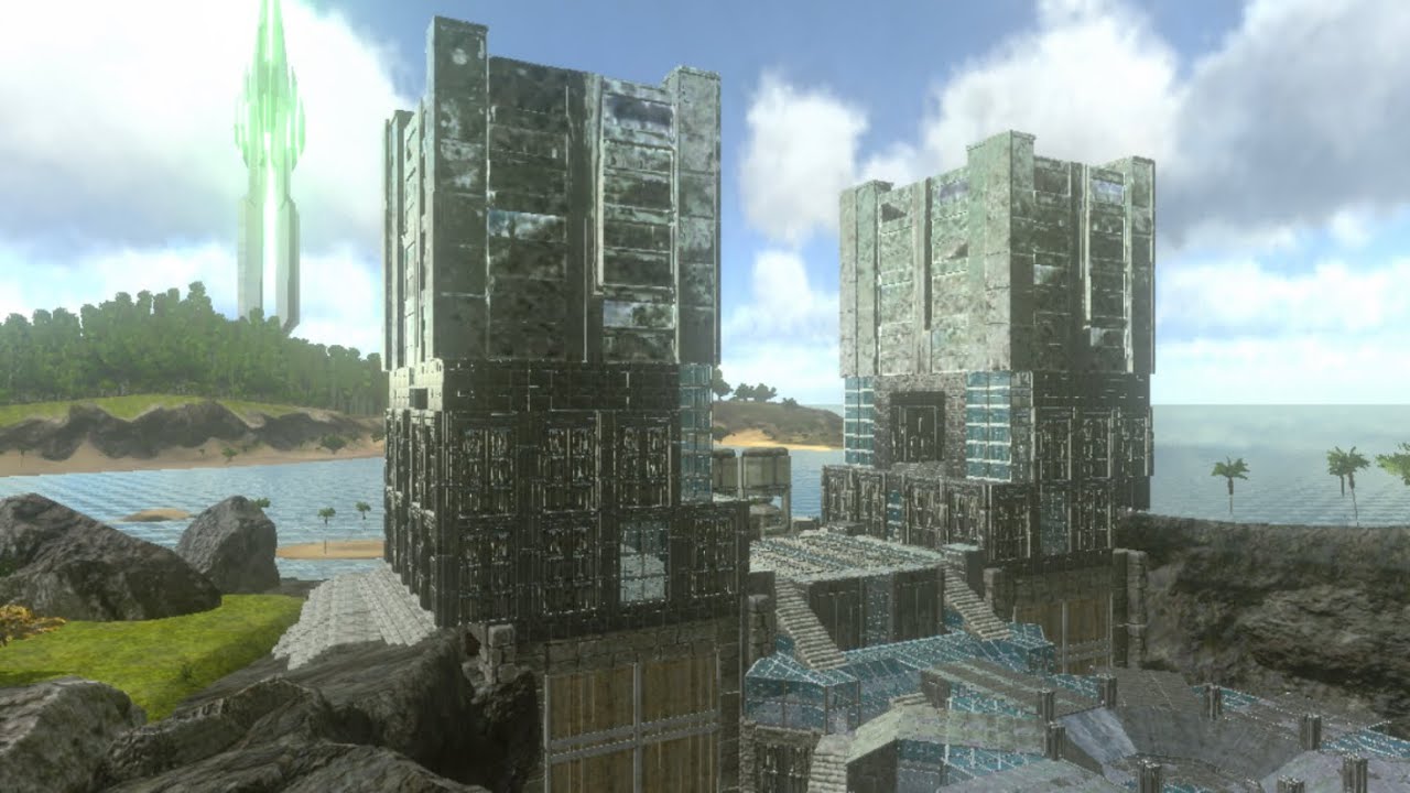 Ark Mobile Base Build - The Mega Admin Base - YouTube