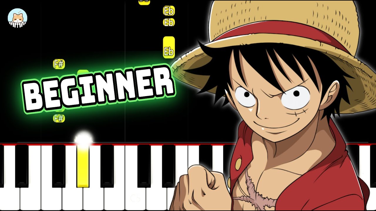 One Piece OP 15 - "We Go!" - BEGINNER Piano Tutorial & Sheet Music ...