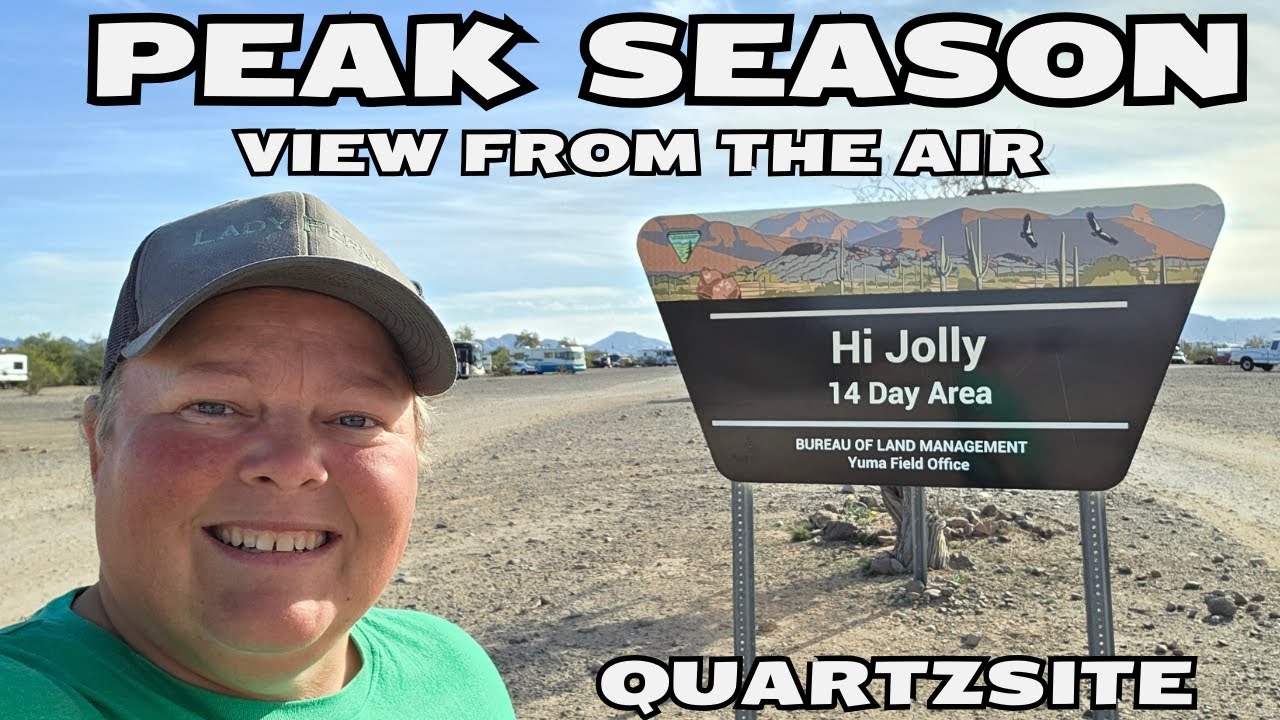 Hi Jolly BLM Land in Quartzsite - View From The Air During PEAK Season ...