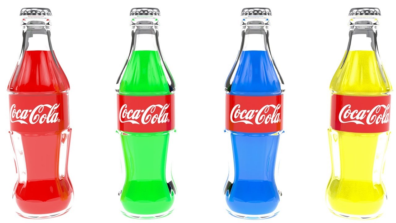 Learn Colors with Coca Cola Rainbow Educatiaonal Kids Animation. - YouTube