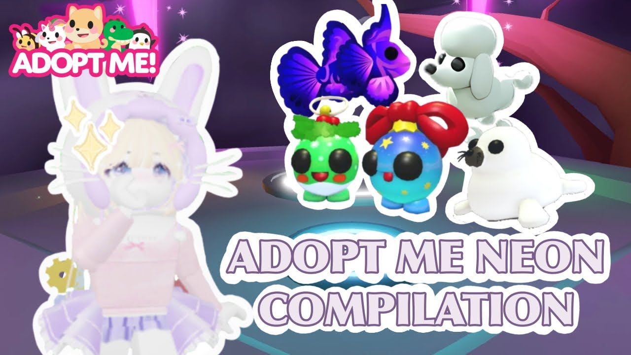 ADOPT ME NEON-MAKING COMPILATION! NEON SINGULARITY PISCES, NEON POODLE ...