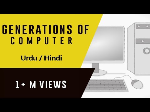 EVOLUTION OF COMPUTER 🖥️ / 5 GENERATIONS OF COMPUTER || URDU Hindi ...