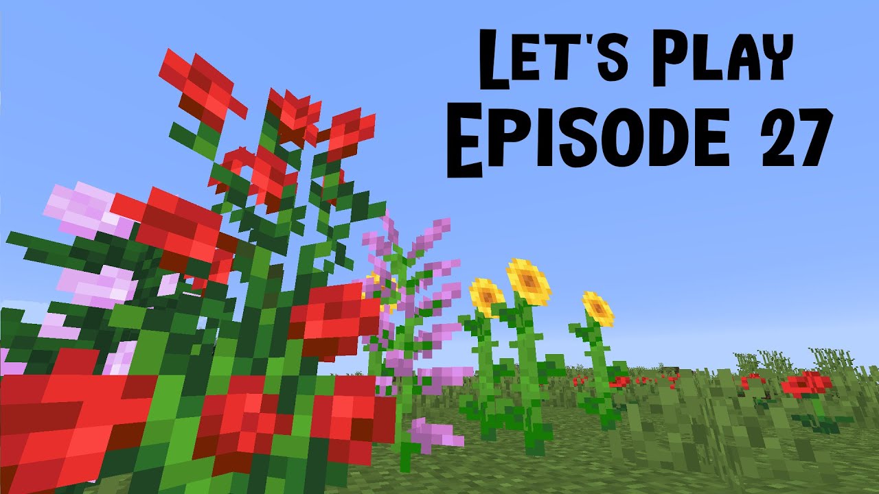 Let's Play! Episode 27 - Minecraft, Tall Flower Farm, Banner Crafting ...