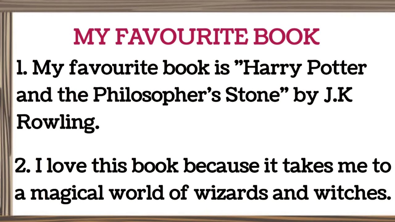 10 LINES ON MY FAVOURITE BOOK/ESSAY ON MY FAVOURITE BOOK IN ENGLISH ...