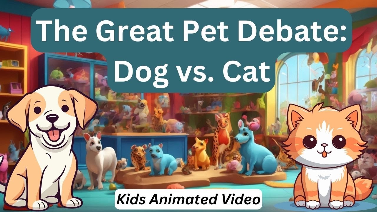 Pet Debate: Dog vs. Cat | Kinder Kids Tale | #animation #cartoon # ...