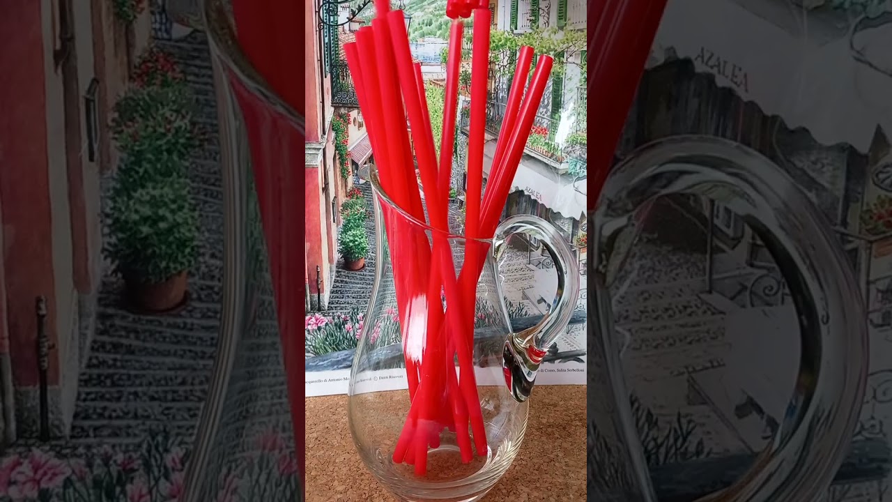 🥤🥤RED DRINKING STRAW🥤🥤drop asmr | STEP in Poland - YouTube