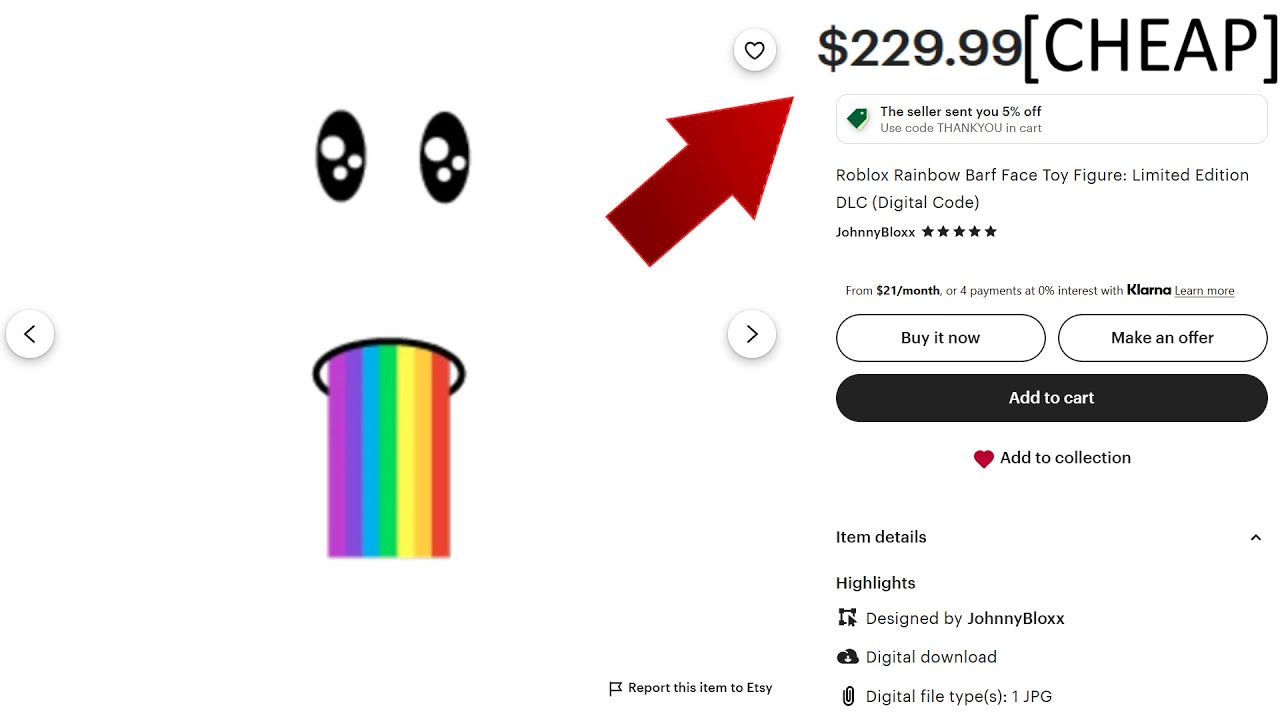 How To Get Rainbow Barf Face 🌈! [CHEAP] - YouTube