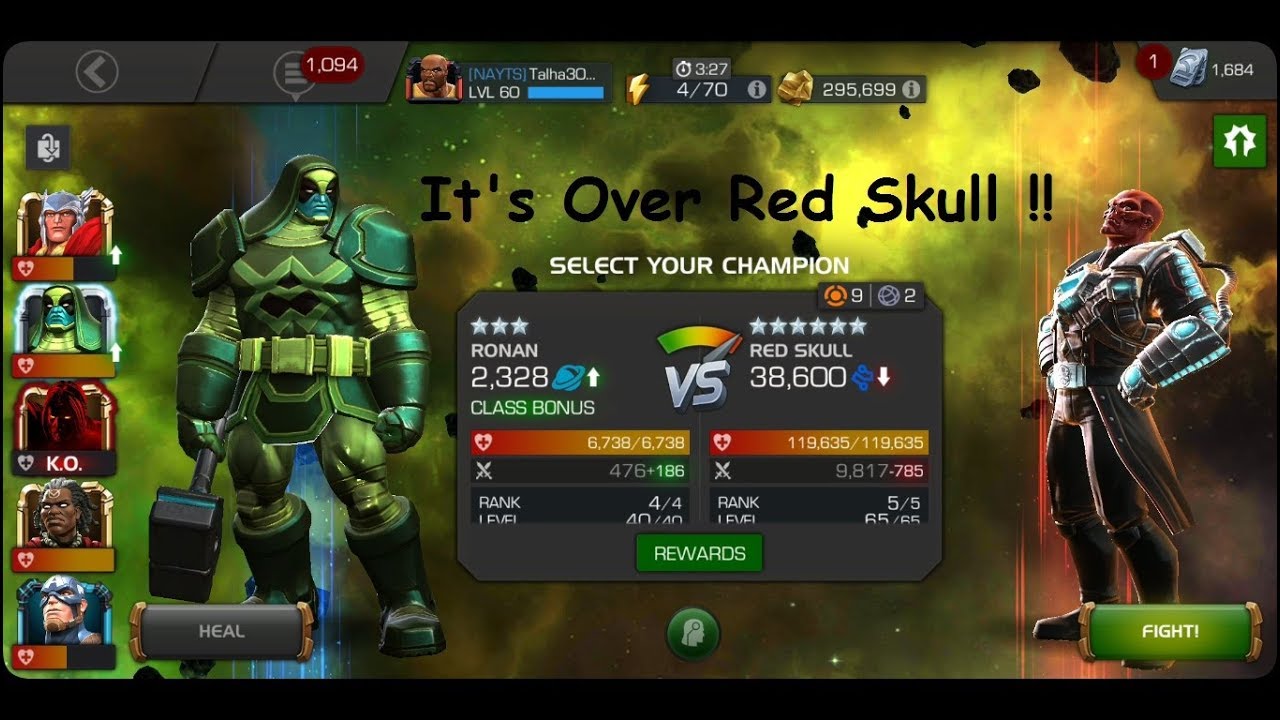Ronan vs Red Skull Uncollected - YouTube