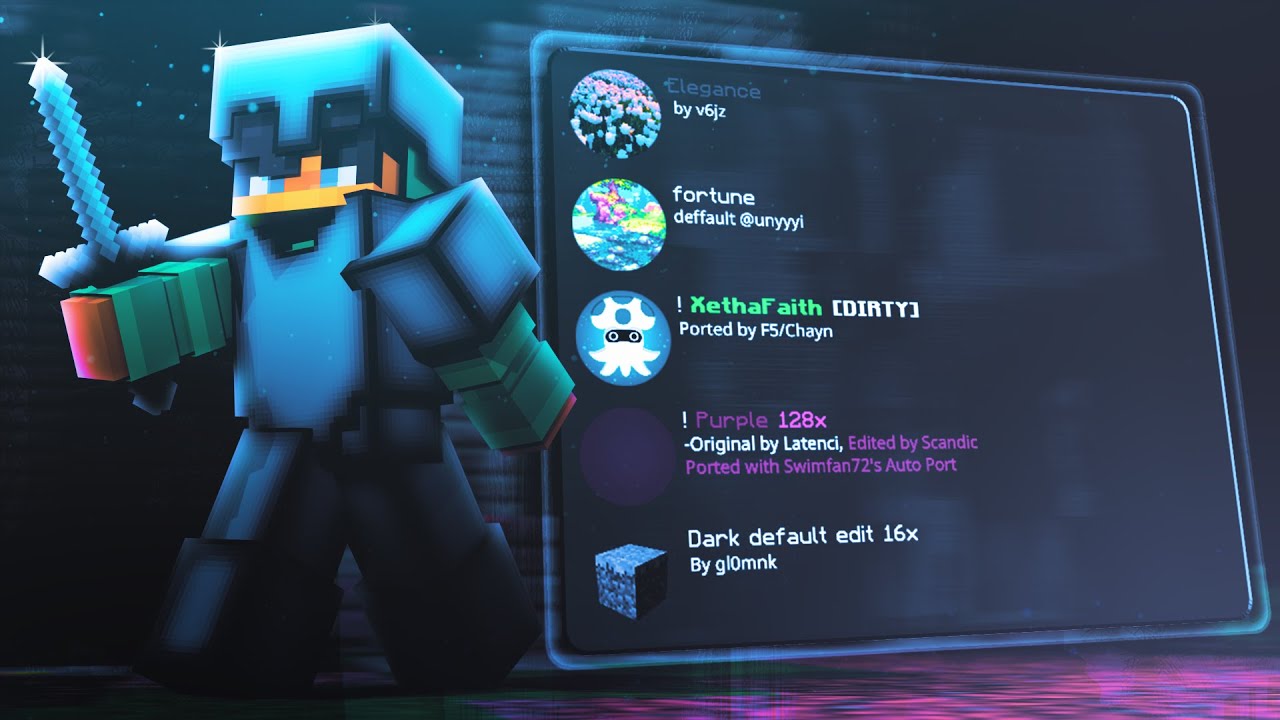 The GREATEST Minecraft Bedrock PvP Texture Packs [MCPE] 30+ Packs - YouTube