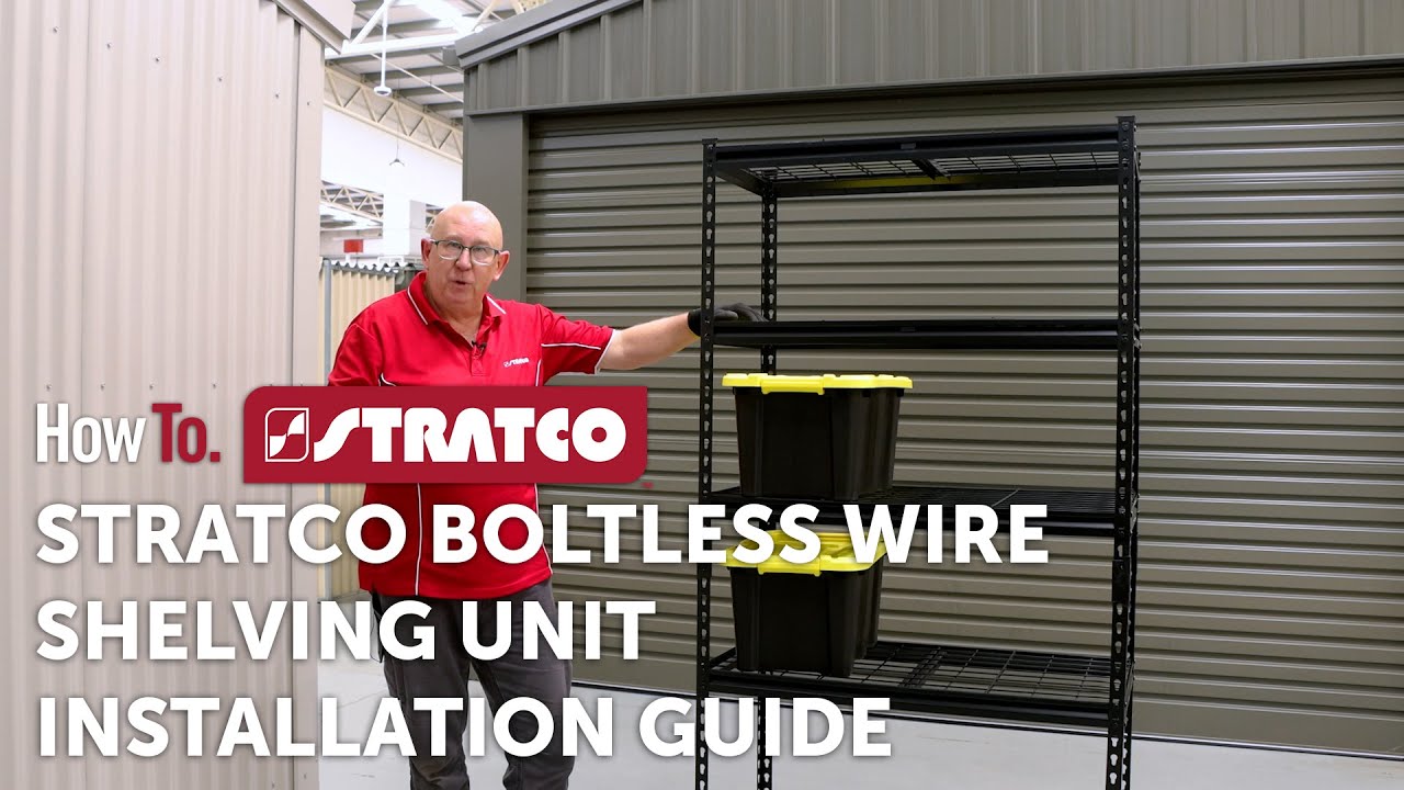 HowTo Assemble Stratco Boltless Wire Shelving Unit | Stratco - YouTube