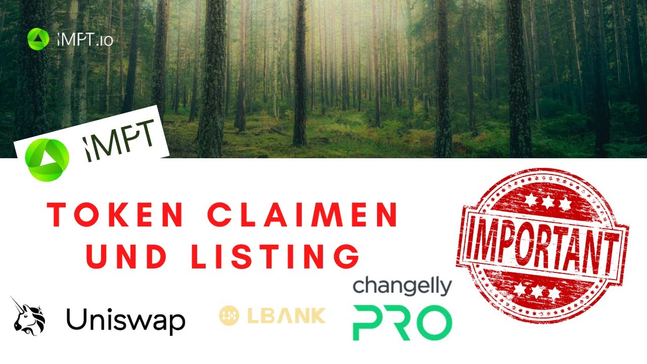 IMPT.io - Token Claimen und Listing auf Uniswap - YouTube