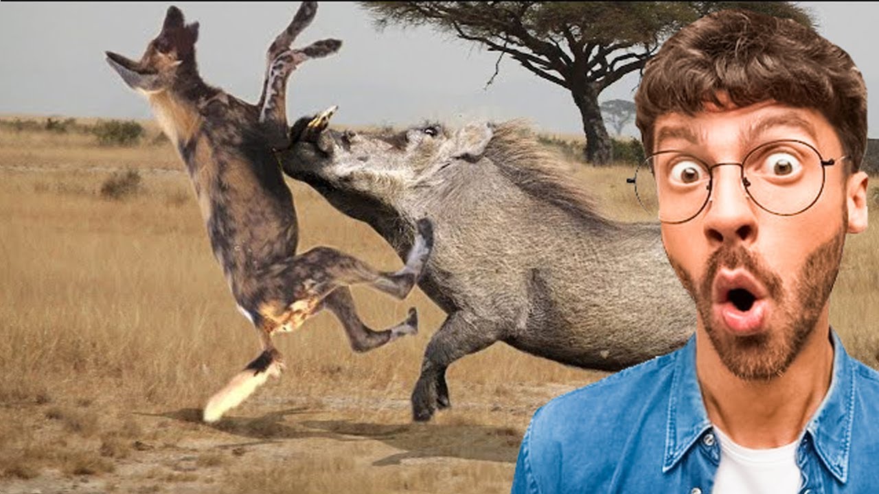 Top 5 Hunting Wild Dog very hard to escape, Wild Animals Attack - YouTube