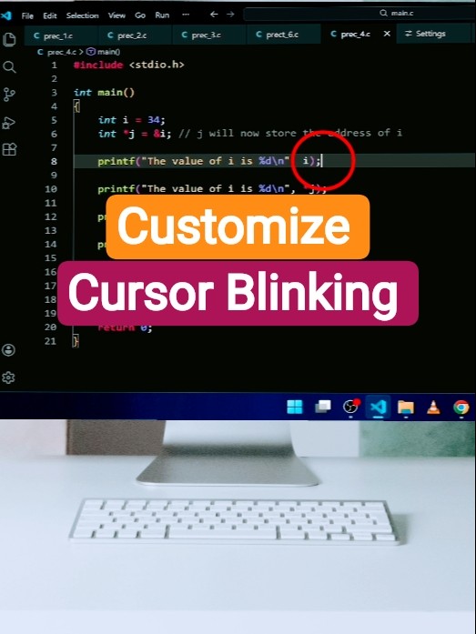 How to Customize Cursor Blinking in VS Code ! #shorts - YouTube