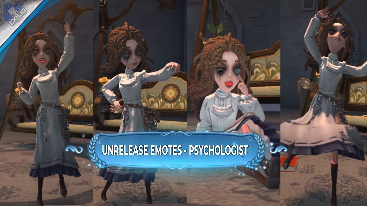 Unrelease Psychologist Emotes l Identity v - YouTube