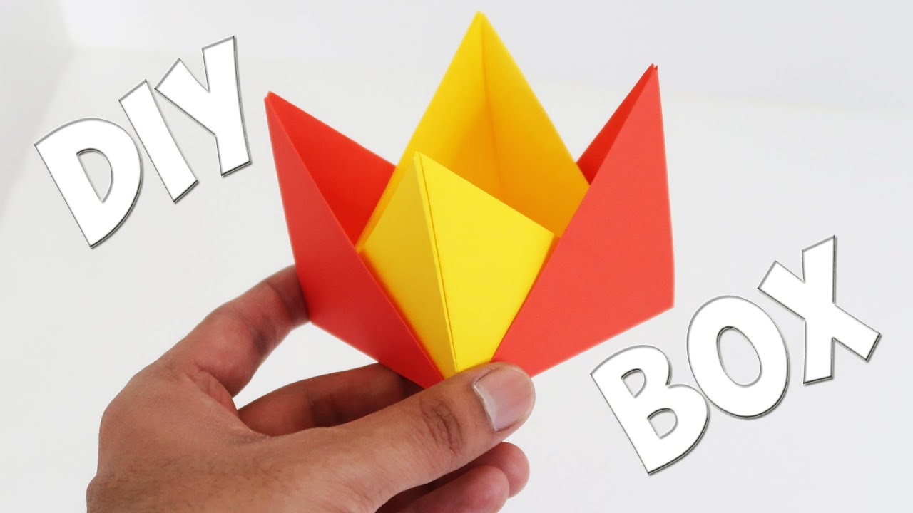 How to make a Paper Box | PAPER BOX | Tutorial - 1 | ORIGAMI - YouTube