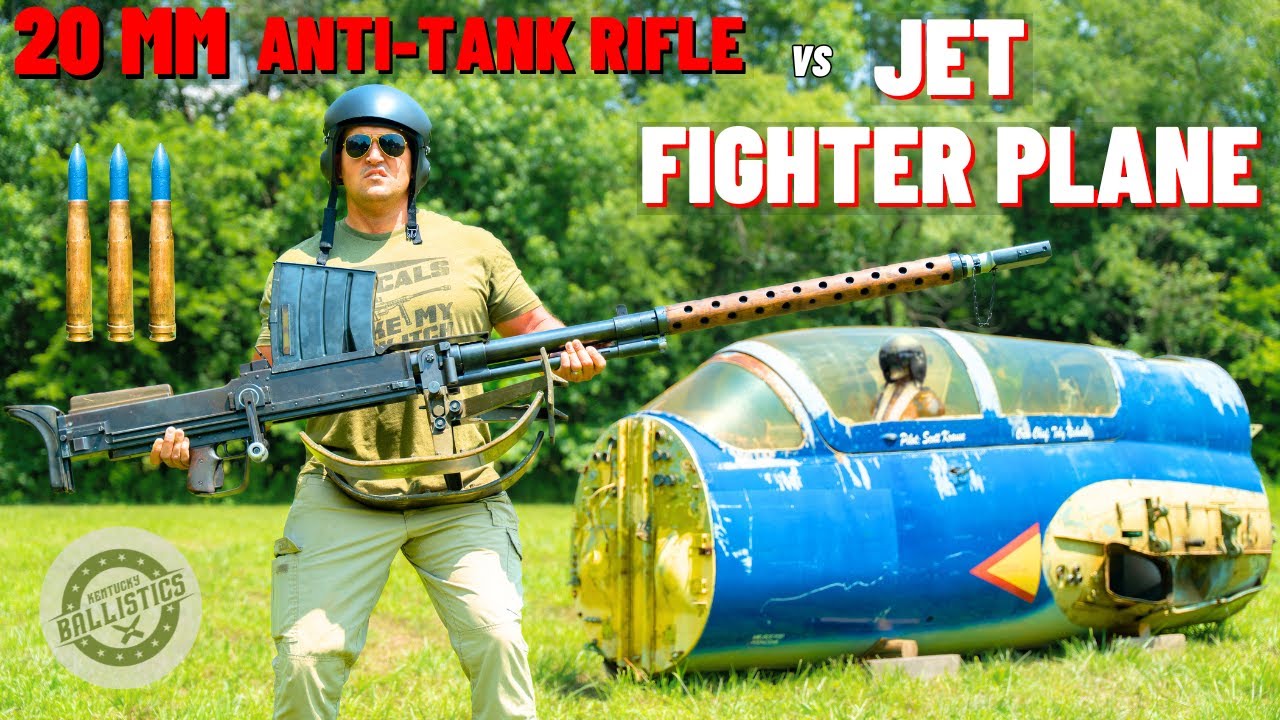 20mm Anti-Tank Rifle vs Jet Fighter Plane - YouTube