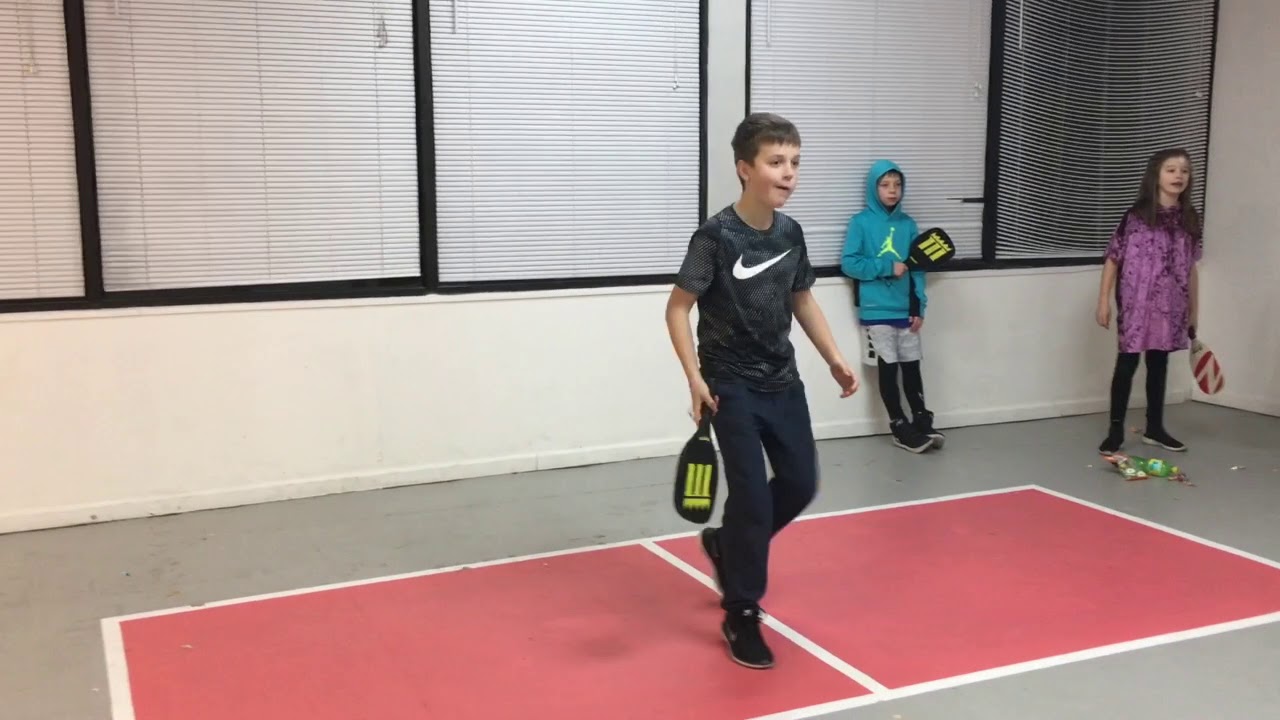 Pickleball on the "dink courts" at Rose City Hall in Portland, Oregon ...