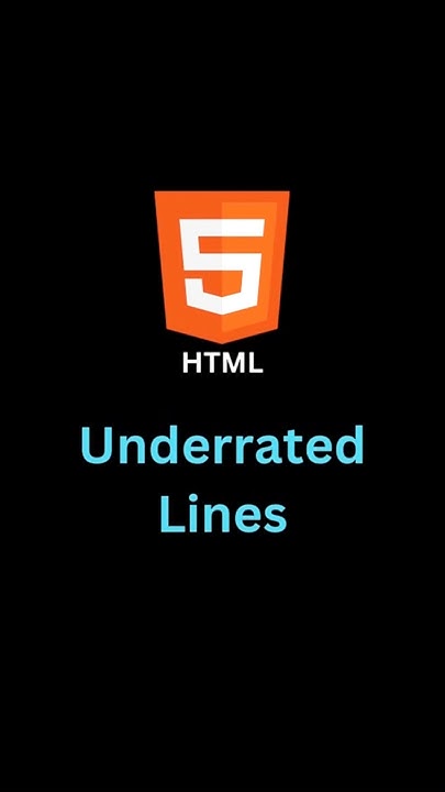 Learn underrated Line in HTML #trending #coding #frontendcourse #webdesign #shortvideo #htmlcss ...
