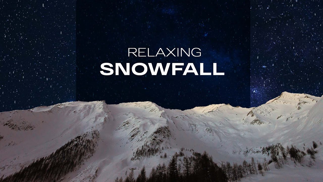 Relaxing snowfall / 3 hours - YouTube