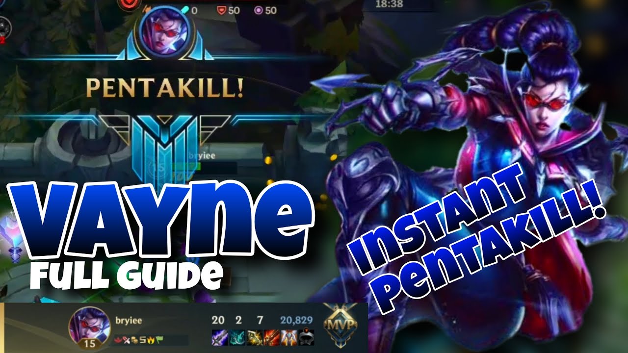 Vayne Wild Rift Guide for Beginners | Wild Rift Vayne Tutorial | Build ...