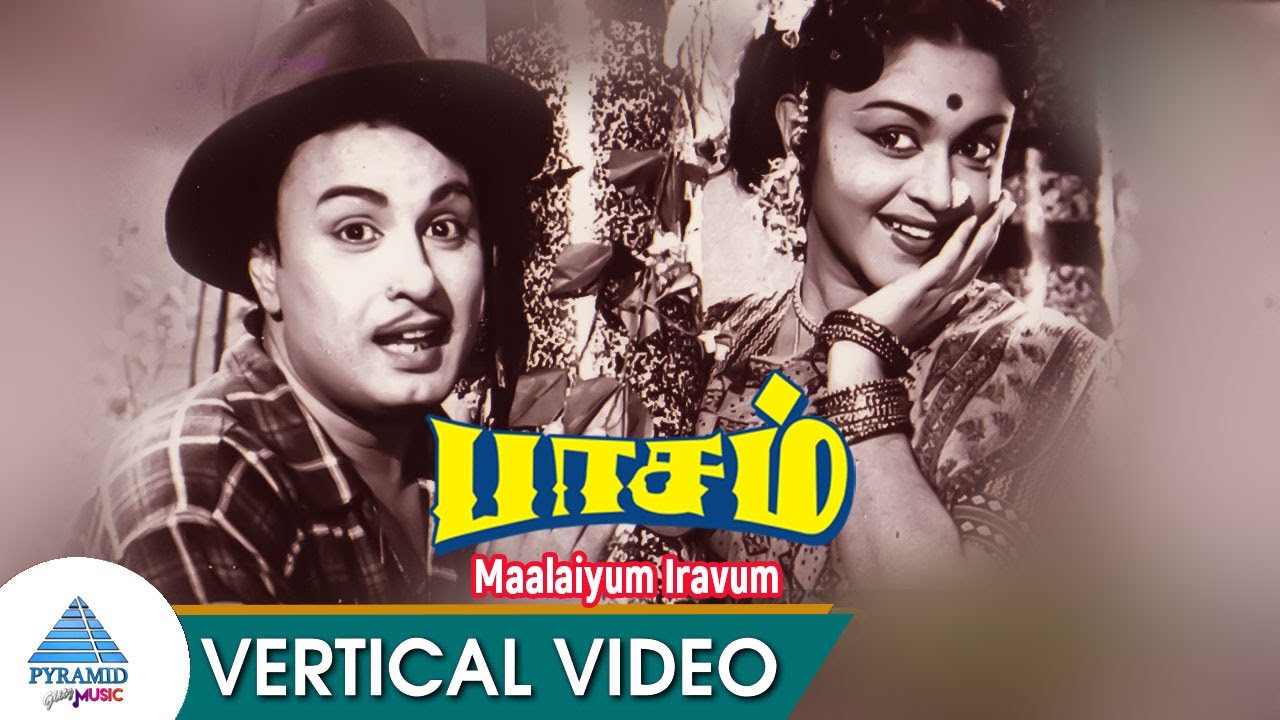 Paasam Tamil Movie Songs | Maalaiyum Iravum Vertical Video Song | MGR ...