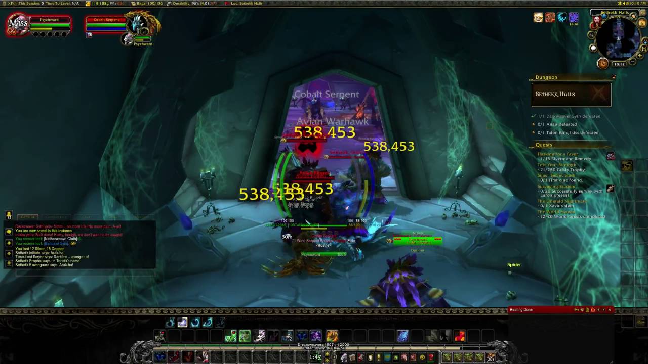 Let's Play: World of Warcraft - Sethekk Halls (HEROIC) SPEED RUN - YouTube