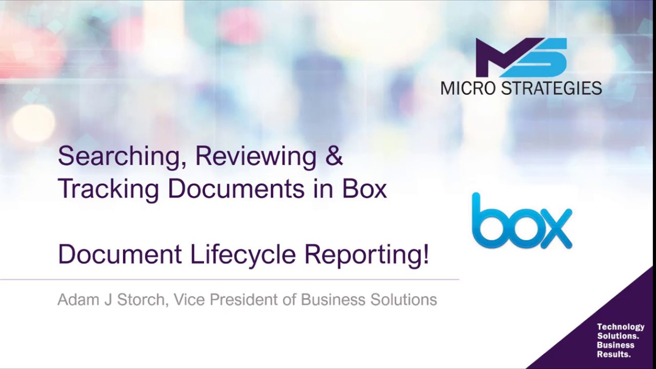 Searching, Reviewing, & Tracking Documents in Box - YouTube