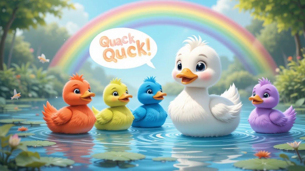 5 Little Ducks Song R1E2002 | Fun and Calming Song for Kids | Jumpy ...