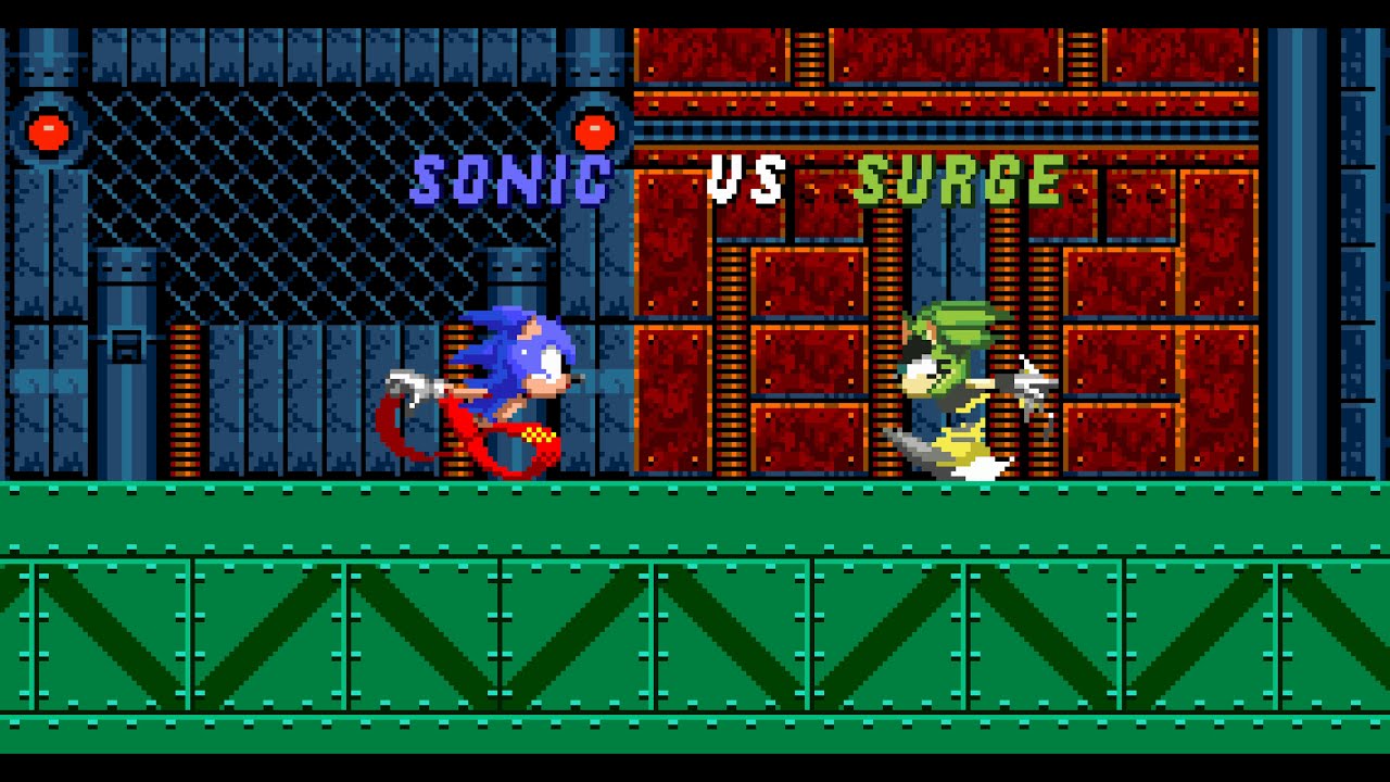 Sonic Vs Surge (Sprite animation) - YouTube