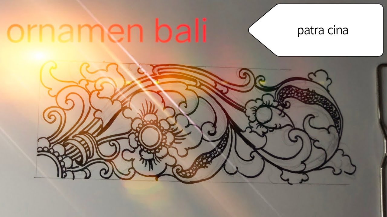 Ornamen Bali Patra Cina - YouTube