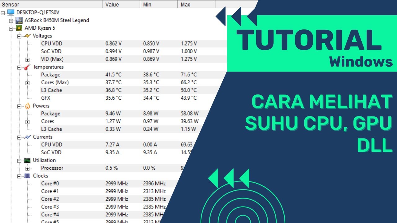 Cara Memantau Suhu CPU dan GPU di Windows - YouTube