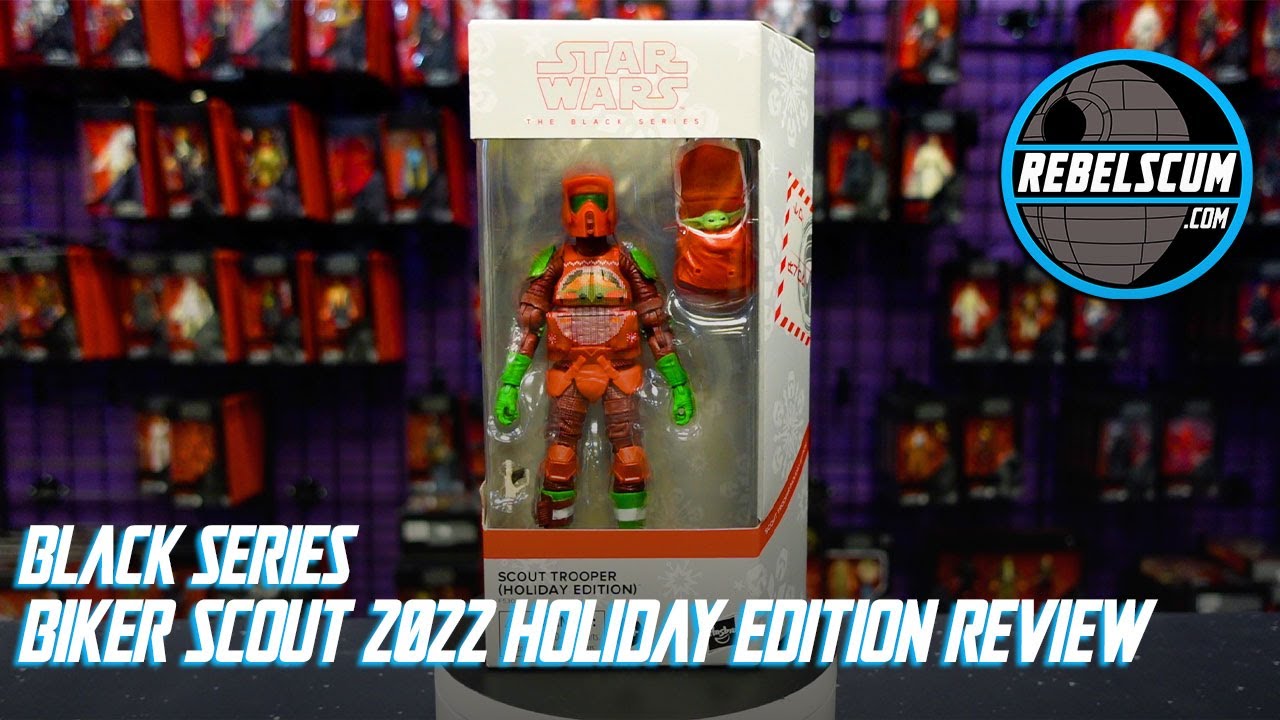 Star Wars Black Series Biker Scout 2022 Holiday Edition Action Figure ...