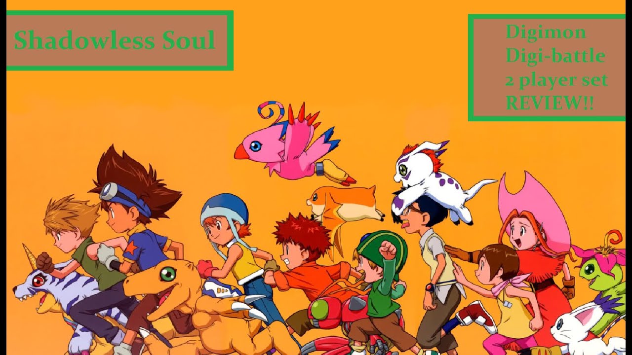 review of the digimon Digi battle card game 2 player set - YouTube