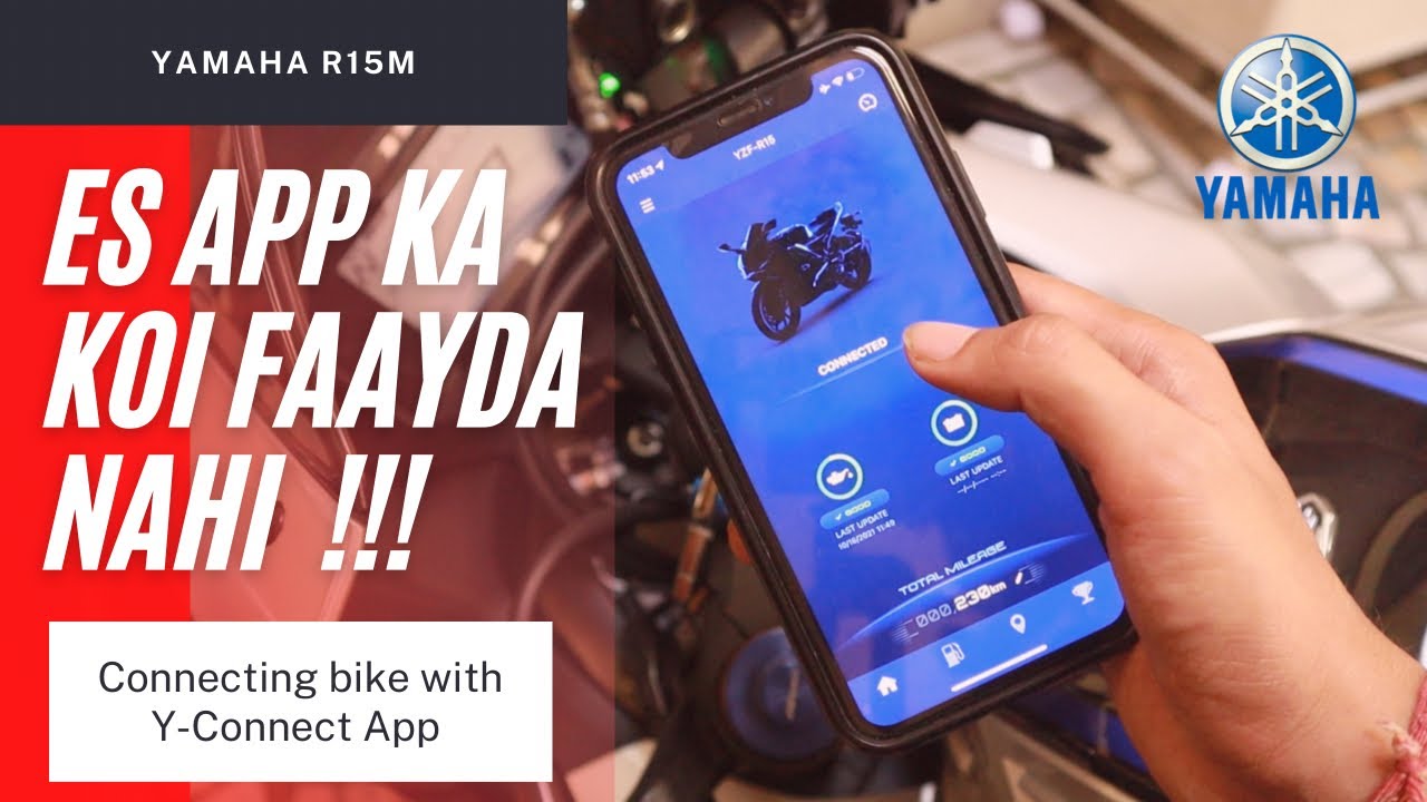 Connecting Yamaha R15m with the Y Connect App | bluetooth connection ...