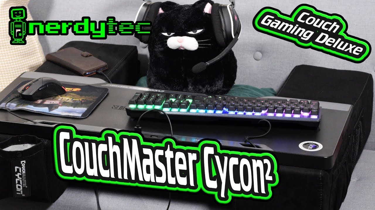 Nerdytec Couchmaster Cycon 2 Black Edition Test - Gaming auf dem Sofa ...