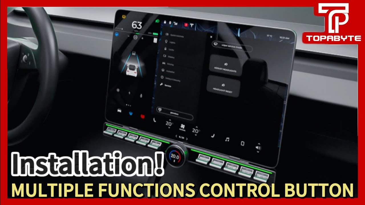 Installation | How to upgrade Model Y/3 Physical Buttons to your tesla ...