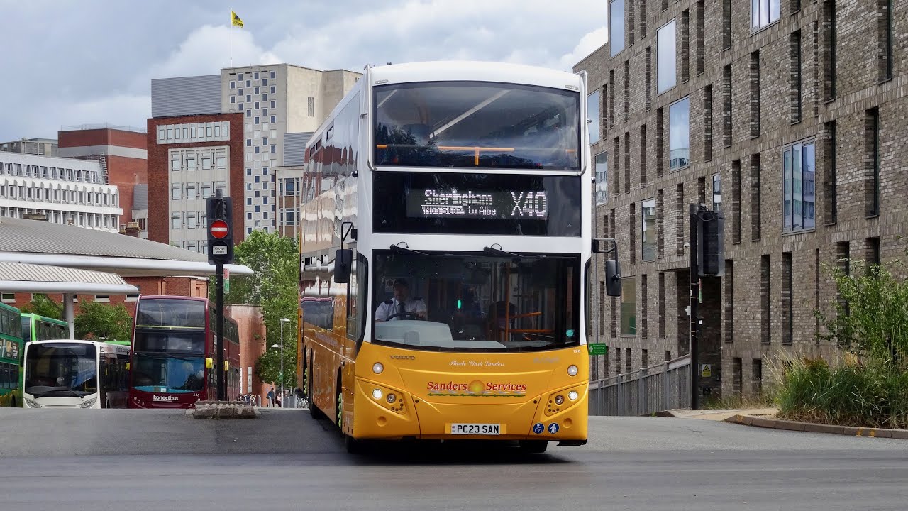 Onboard 128 (PC23 SAN) on X40 from Norwich to Sheringham - 10x Speed - YouTube
