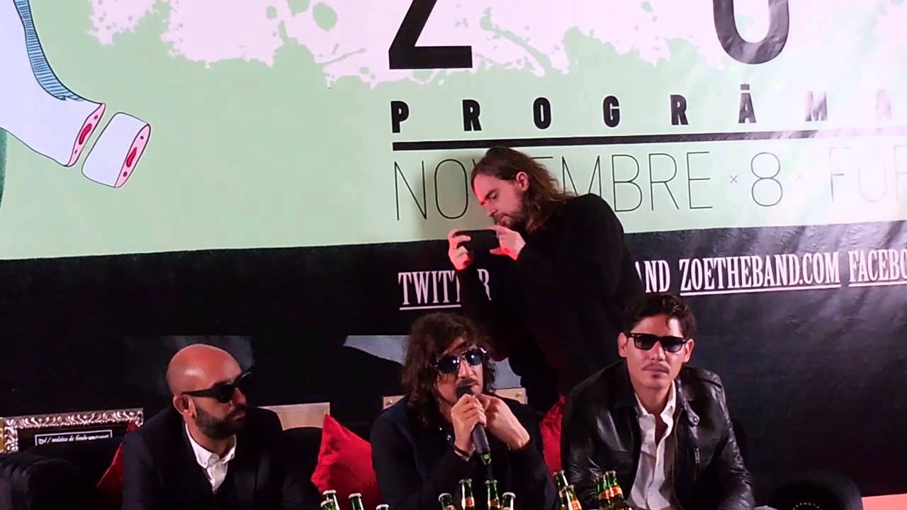 ZOÉ en conferencia comentan setlist Foro Sol 8 de Nov y fallecimiento ...